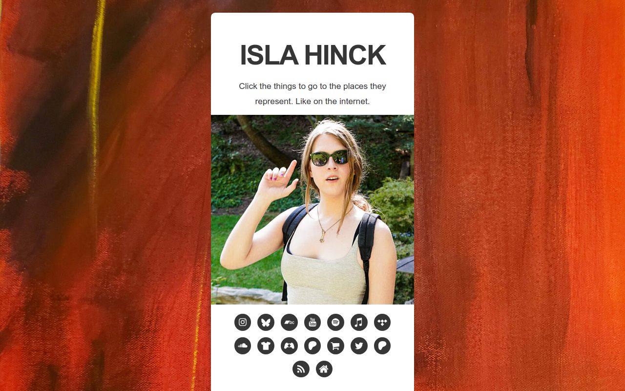 Isla Hinck's Card